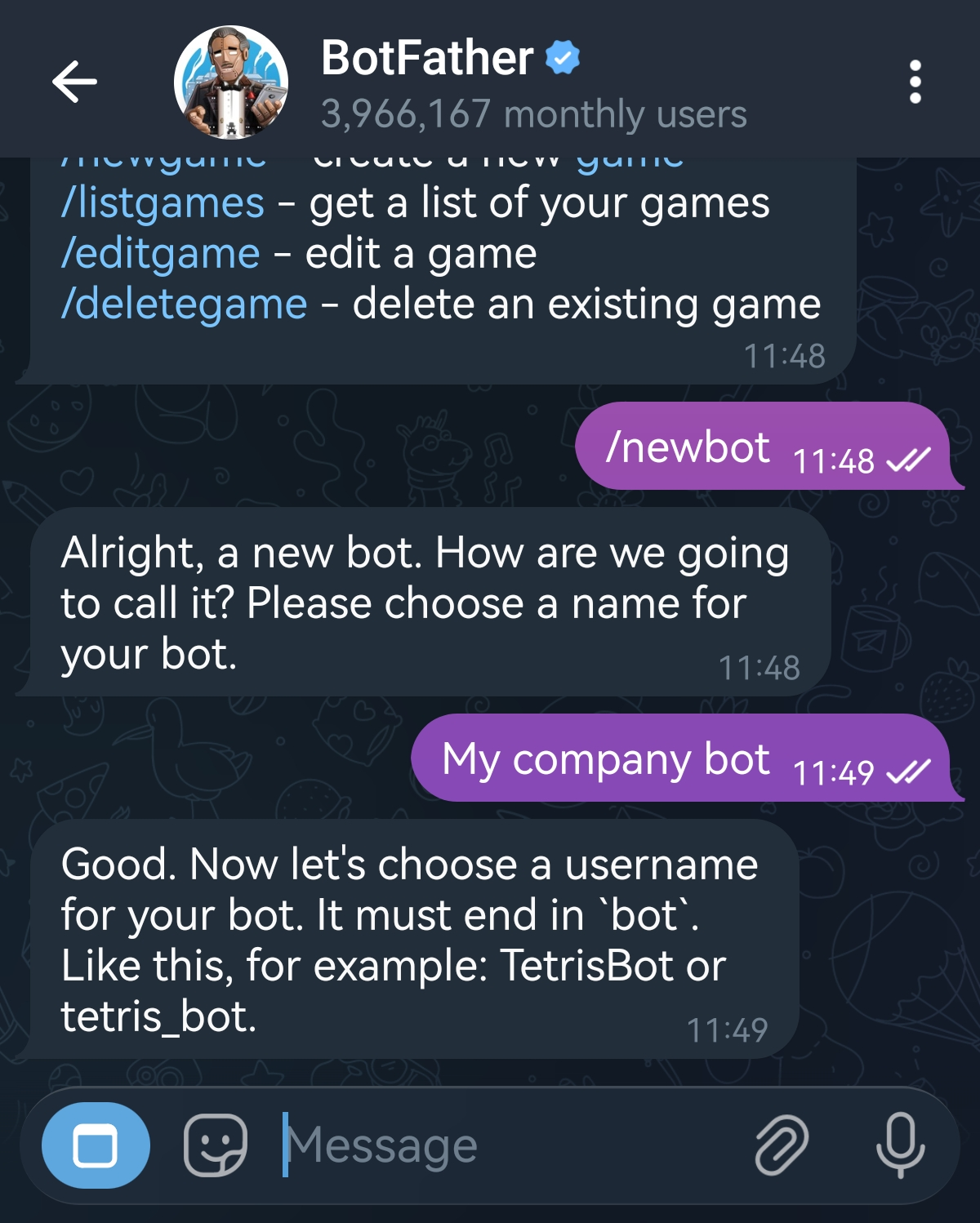 How to create a Telegram bot
