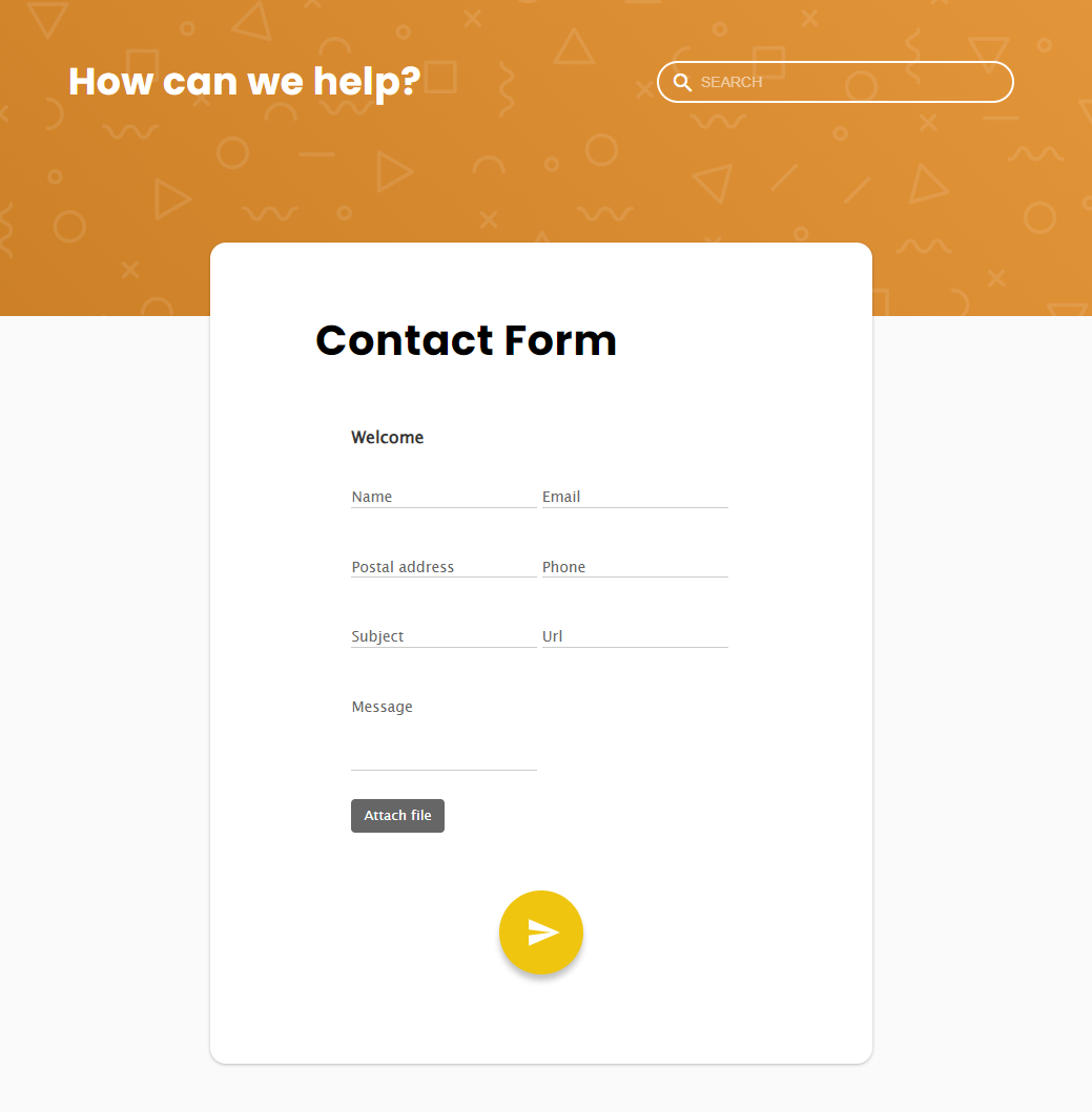 Contact form fields in multiple columns