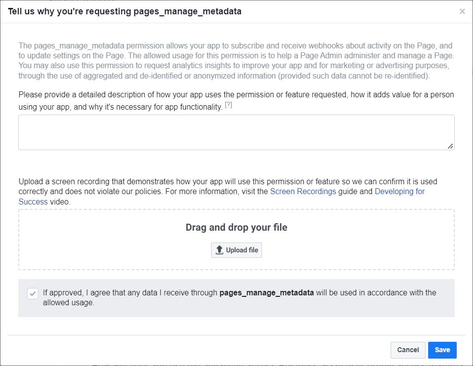 How to submit Facebook application for review