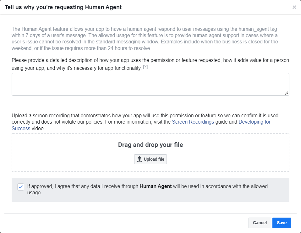 How to submit Facebook application for review