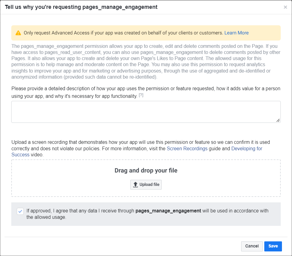 How to submit Facebook application for review